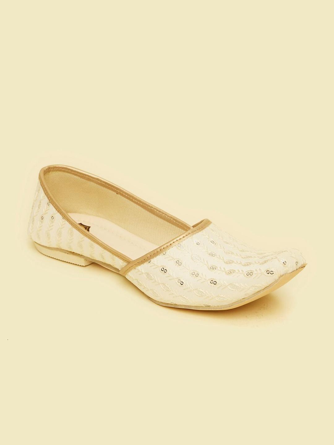 Buy Manyavar Men Woven Design Mojaris - Casual Shoes for Men 34817117 ...