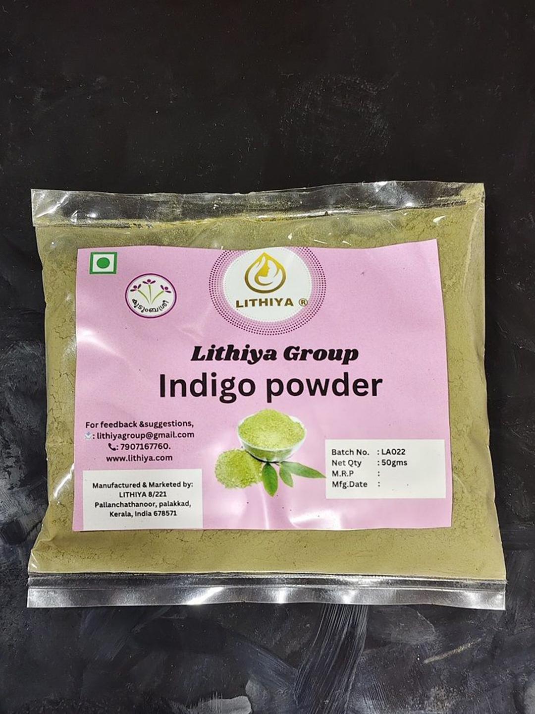 Buy LITHIYA Natural Indigo Powder 50 G - Hair Colour for Unisex ...