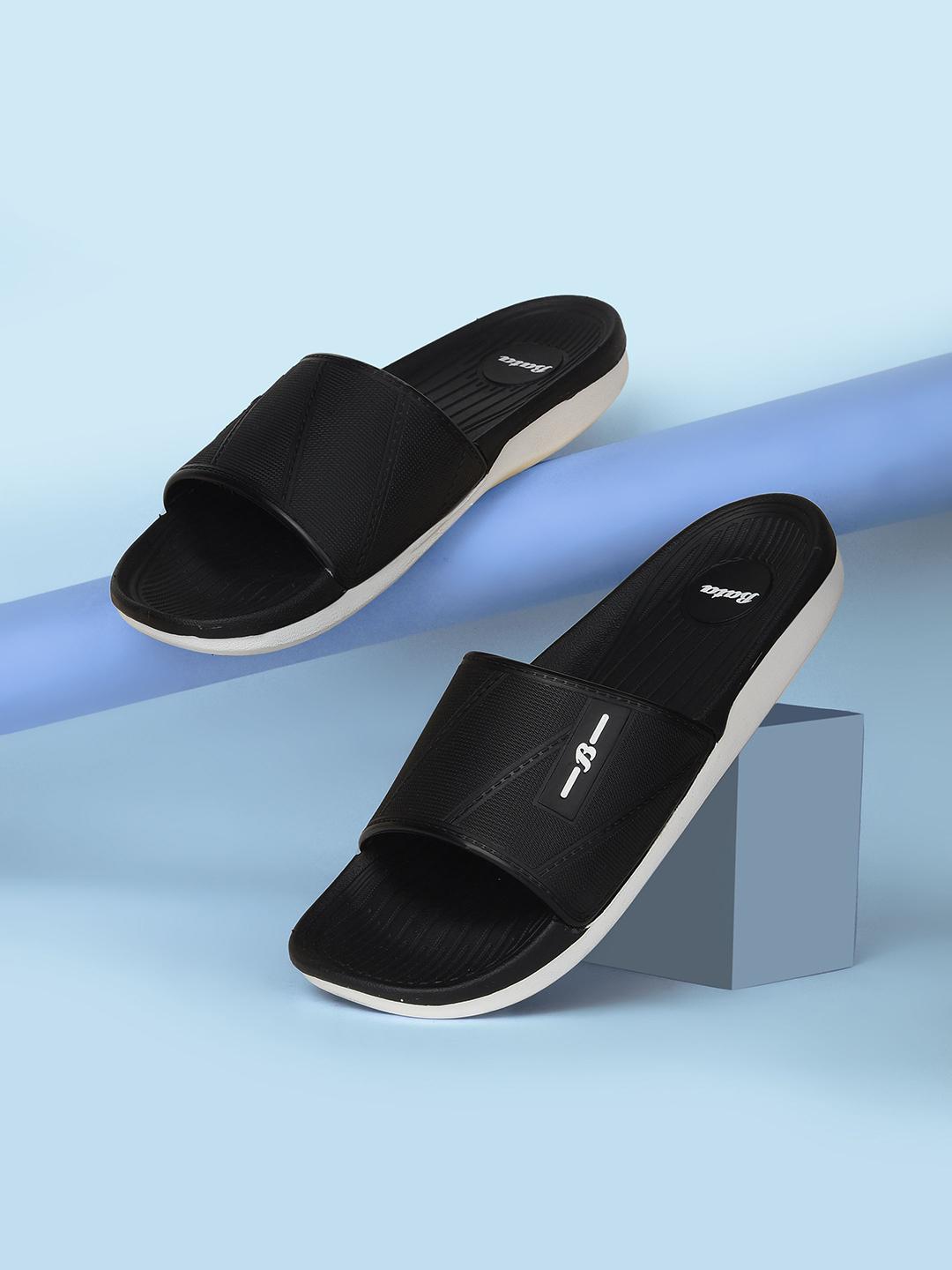 Buy Bata Men Textured Comfortable Easy Slip On Open Toe Flats - Flats ...