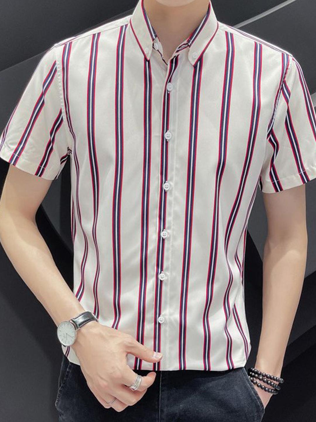 Buy StyleCast X Revolte Striped Cutaway Collar Shirt - Shirts for Men ...