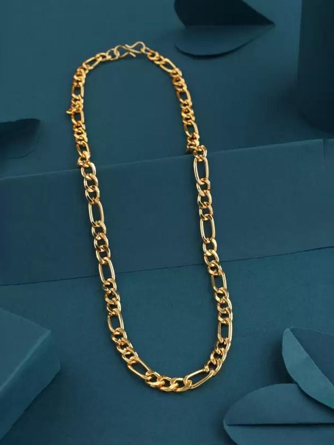 Buy Lootnixx Unisex Gold Plated Minimal Chain - Necklace And Chains for ...