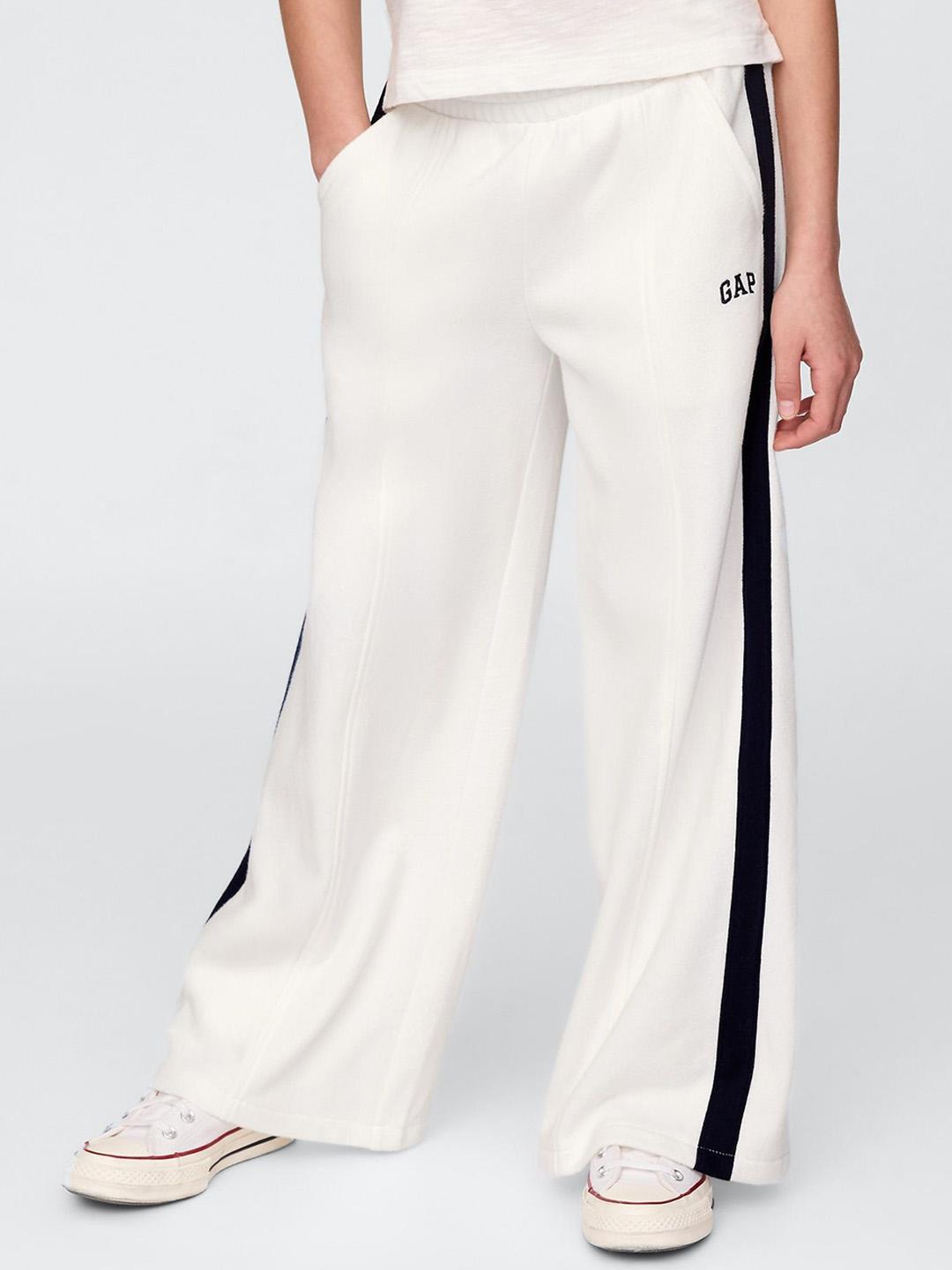Buy GAP Girls Brand Logo Embroidered Relaxed Fit Track Pants - Track ...