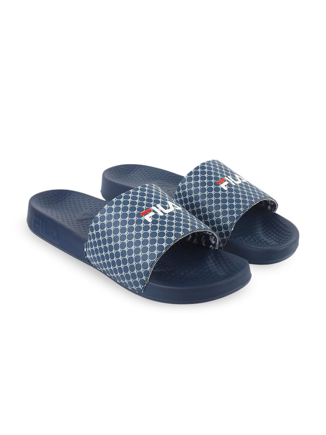 Buy FILA Men SAVIL Solid Textured Sliders - Flip Flops for Men 34929765 ...