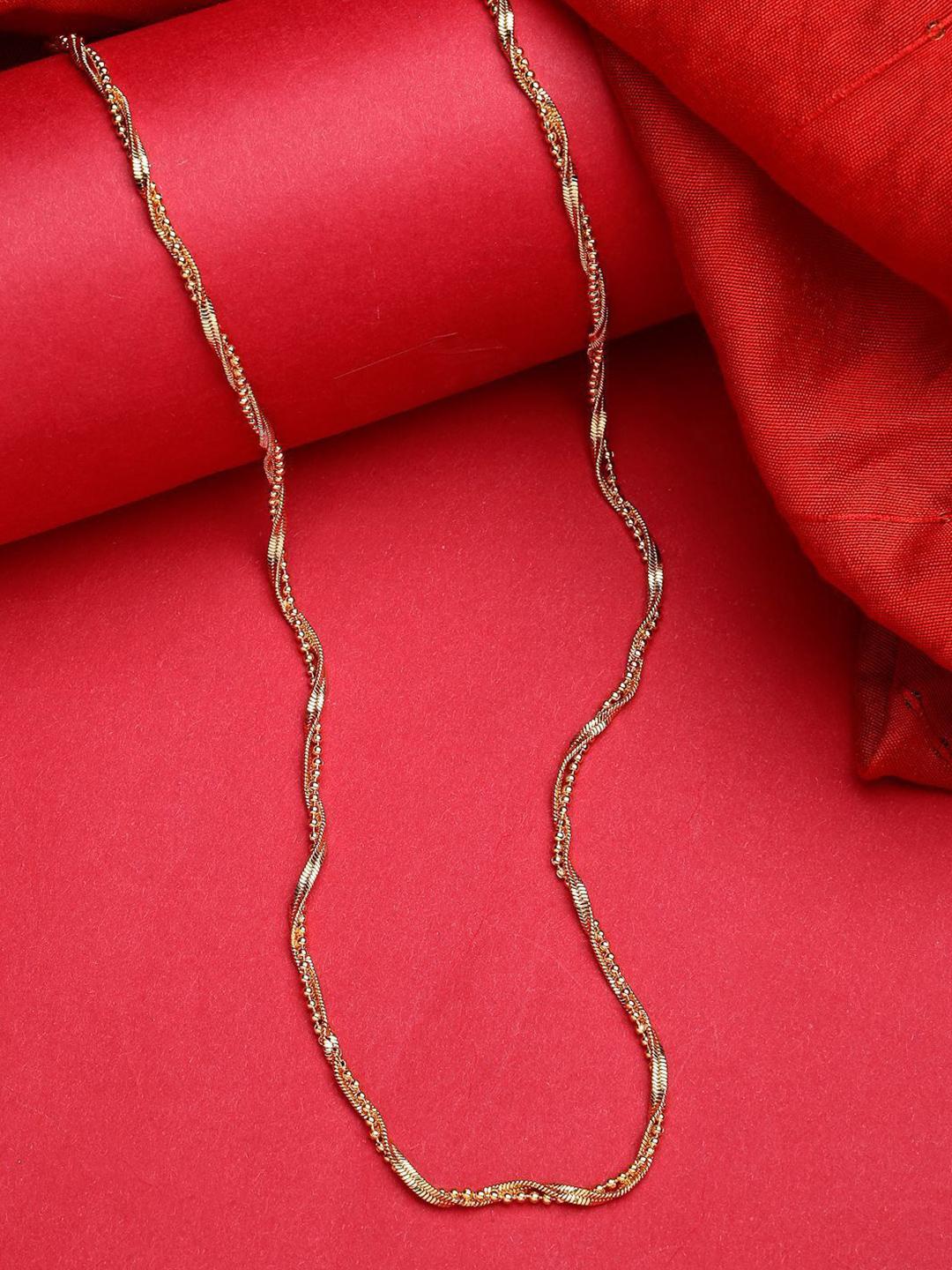 Buy Anouk Gold Plated Minimal Chain - Necklace And Chains for Women ...