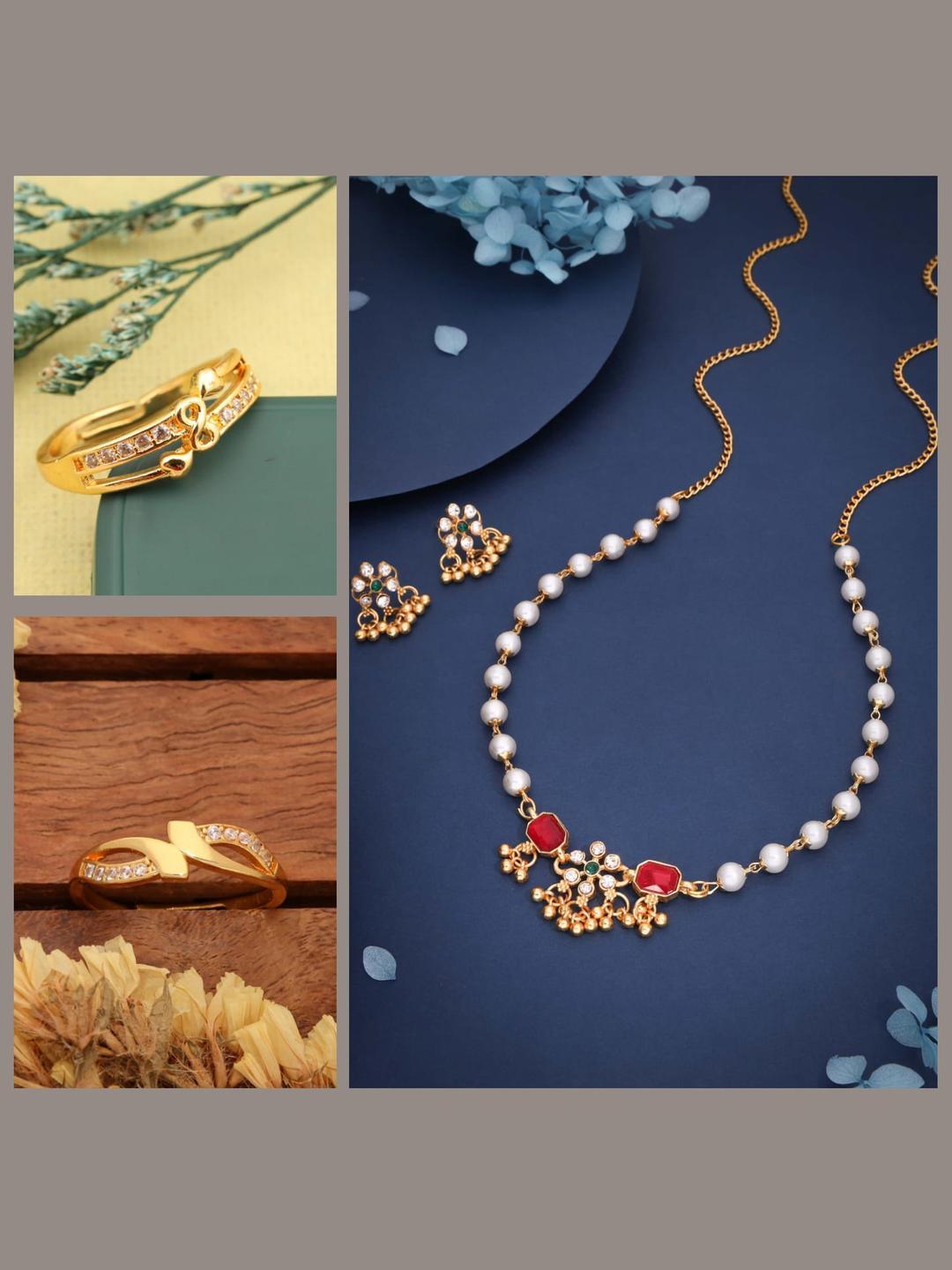 Buy Anouk Gold Plated Artificial Beads Jewellery Set - Jewellery Set ...