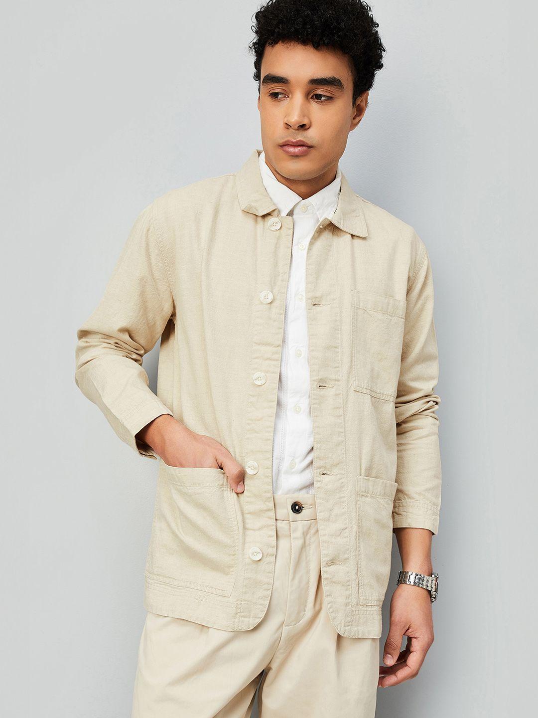 Buy Max Men Solid Pure Cotton Shackets - Shackets for Men 34986002 | Myntra