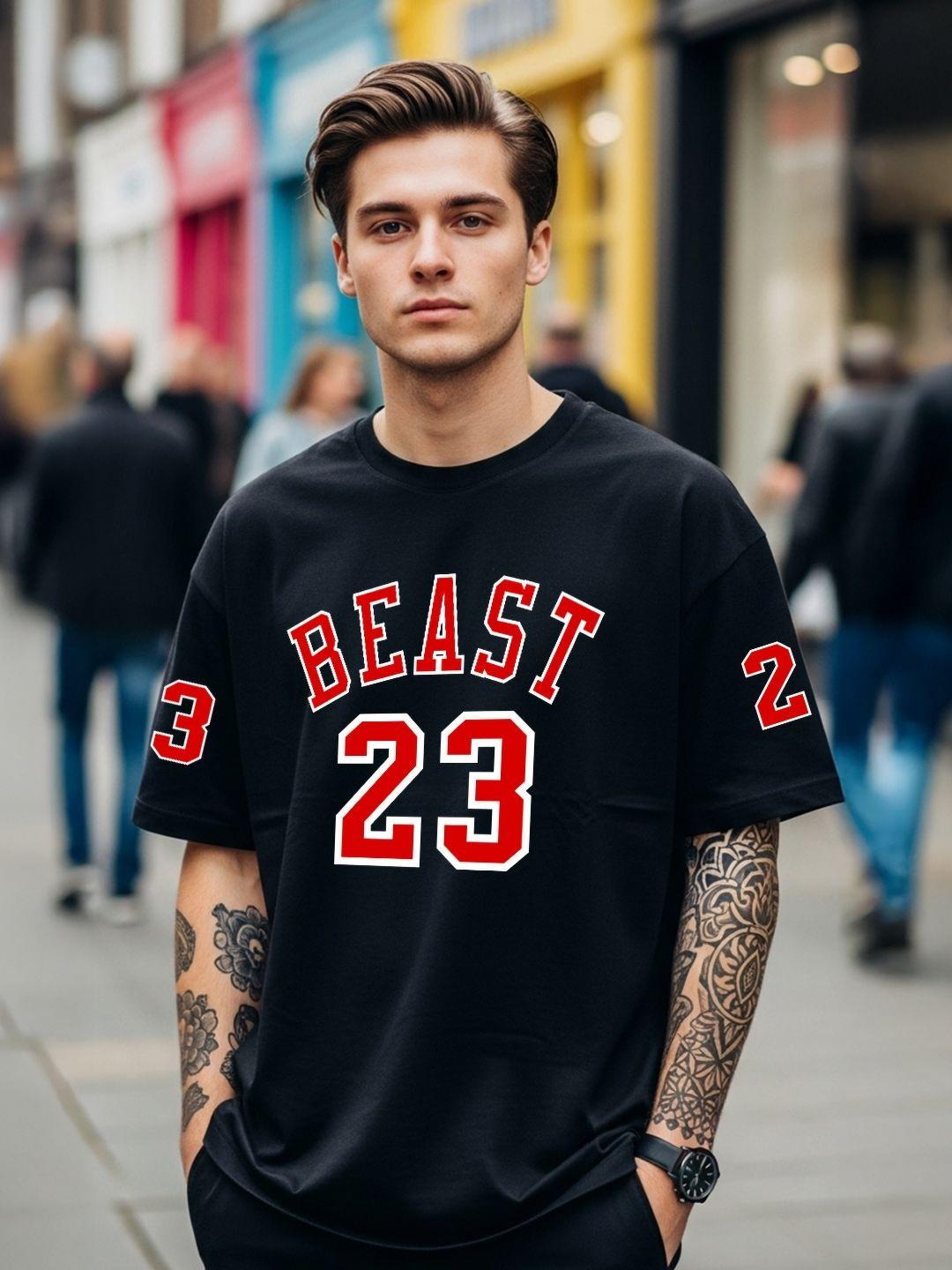 Buy BENNY BROOKS Typography Printed Oversized Cotton T Shirt - Tshirts ...