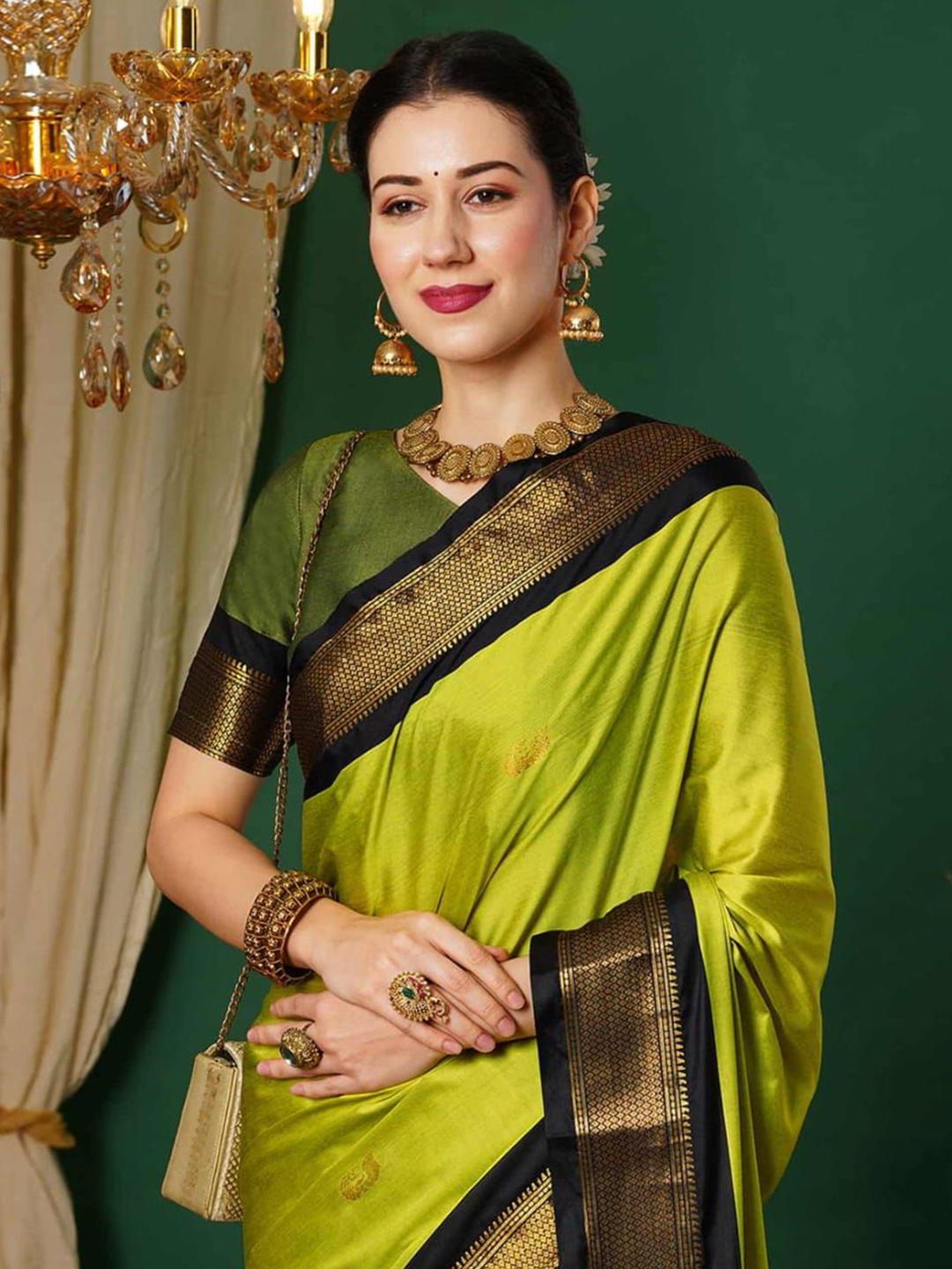 Buy A S CREATION Pure Silk Kanjeevaram Saree - Sarees for Women ...