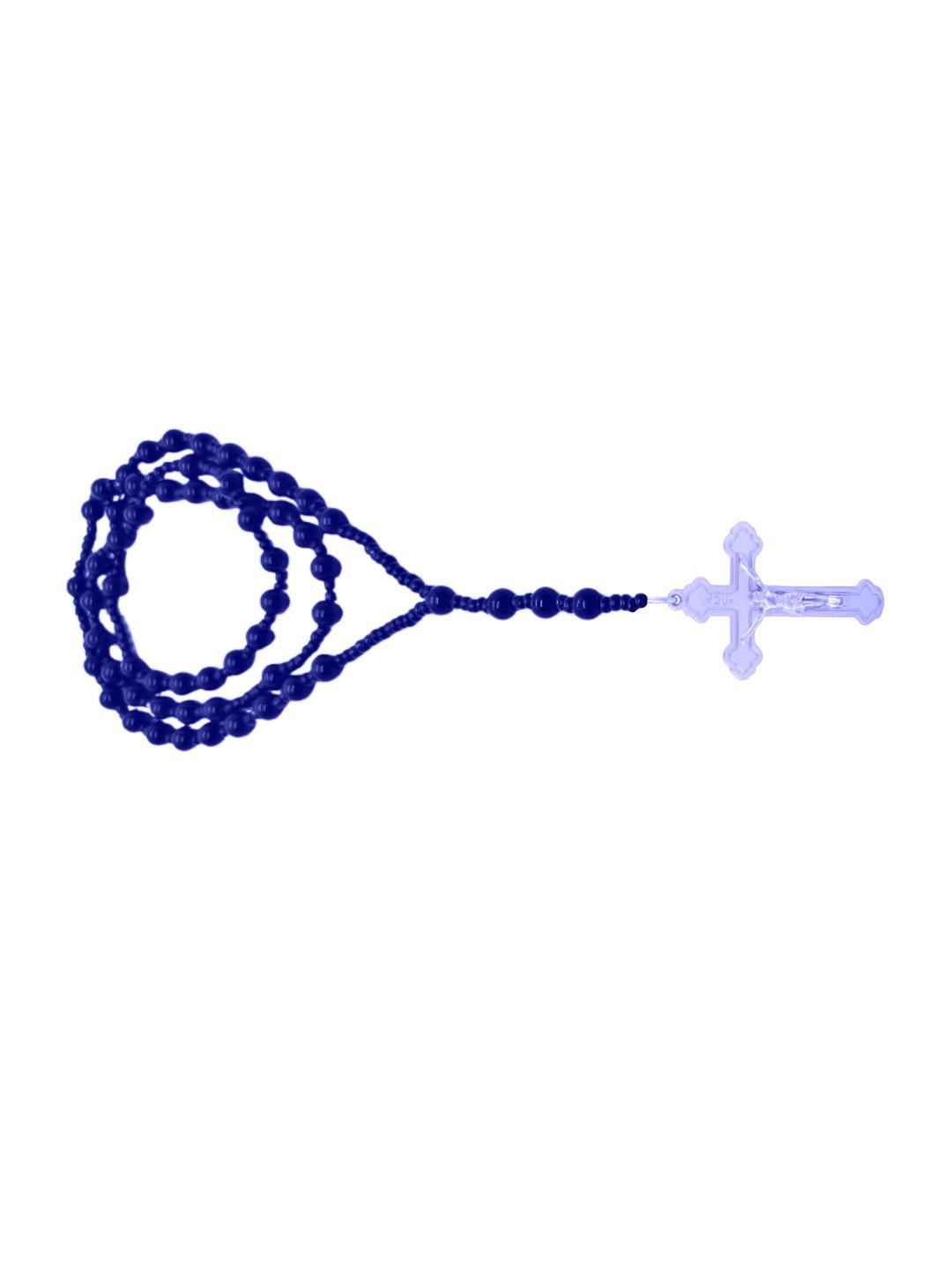 Buy Dynamic Retail Global Men's Beaded Cross Chain - Necklace And ...