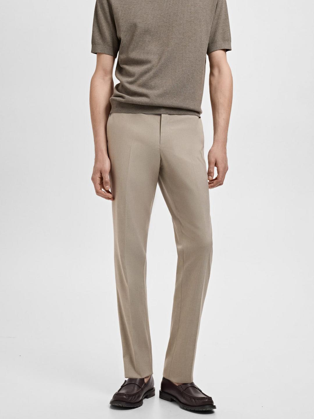 Buy MANGO MAN Mid Rise Semi Formal Slim Fit Chinos - Trousers for Men ...