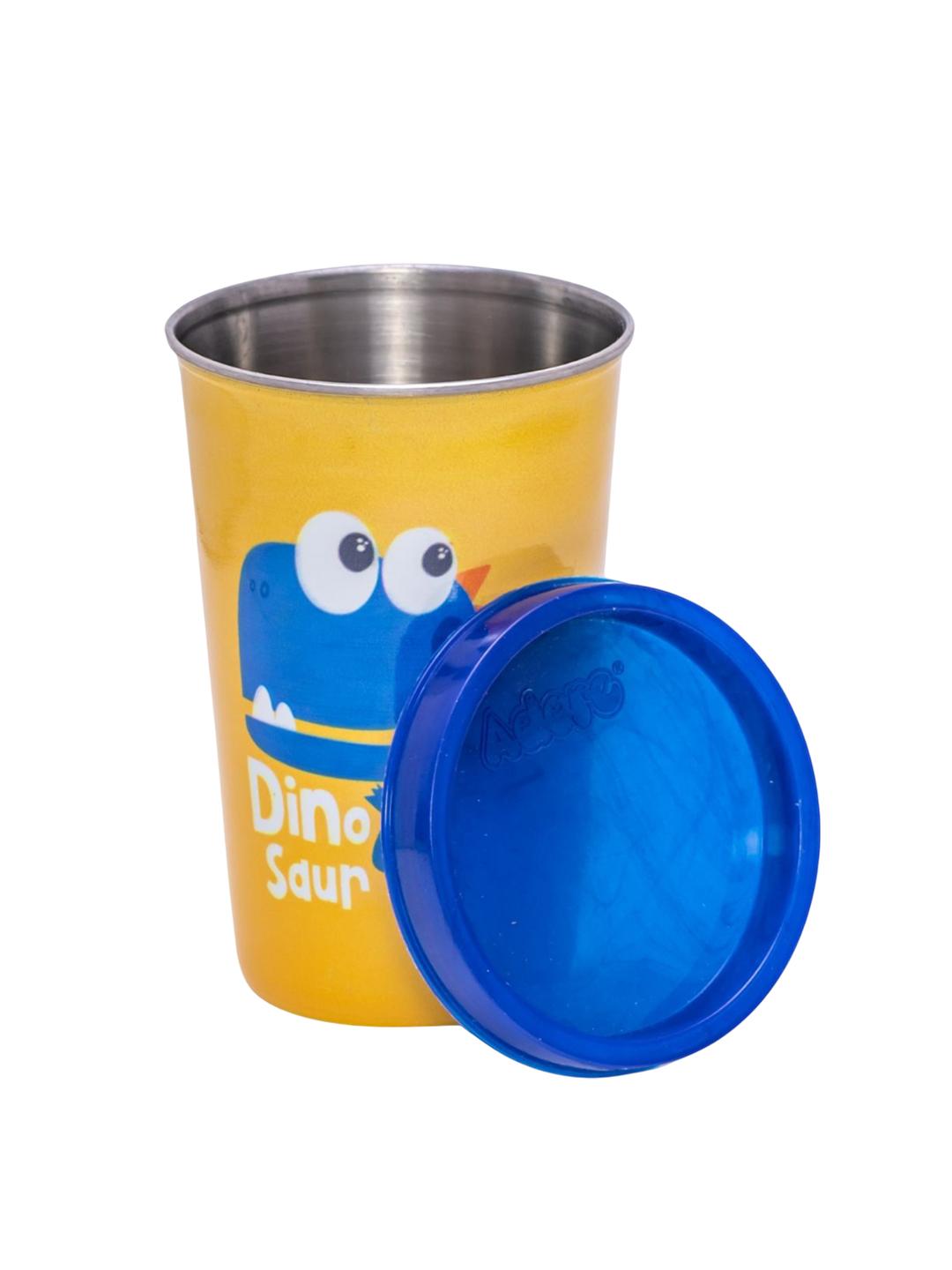 Buy Adore Blue Printed Stainless Steel Tumbler 350ml - Cups And Mugs ...