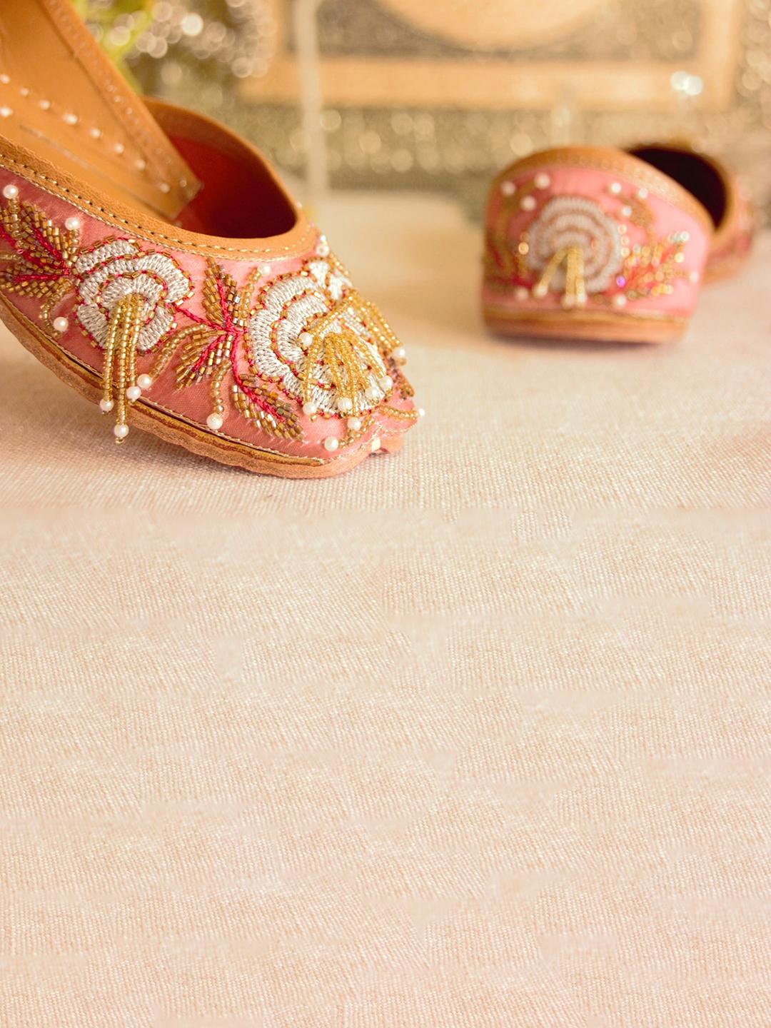 Buy Amaryllis For Her Women Satin Pink Coloured Embellished Ethnic ...