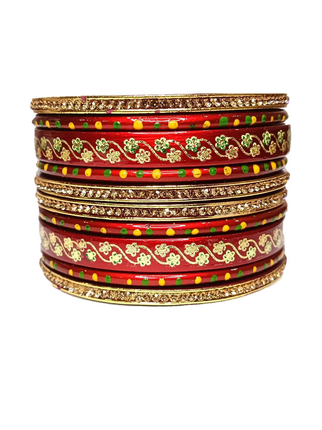 Buy Maroon Color Handmade Lac/Lakh Bangle Set - Bangle for Women ...