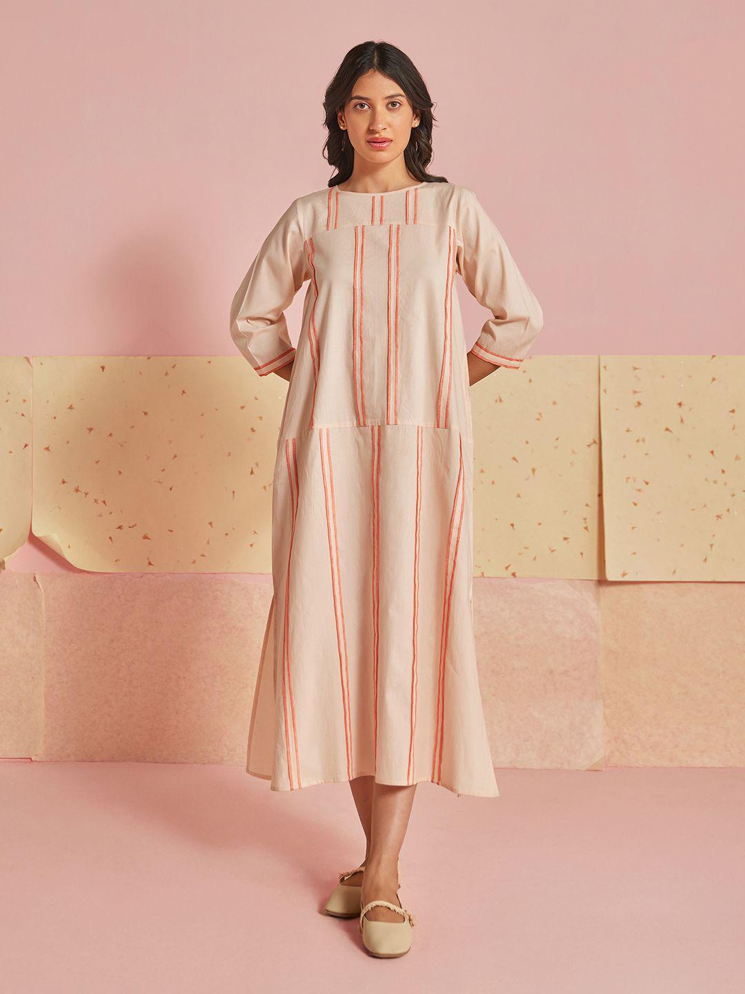 Buy The Yellow Bow Dewy Cotton Modal Panel Dress - Dresses for Women ...