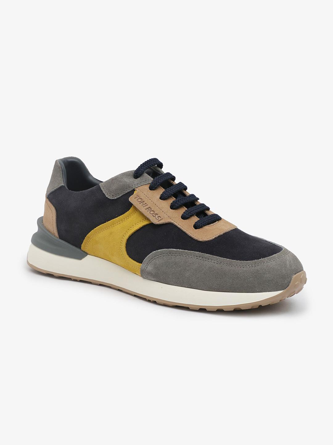 Buy TONI ROSSI Men Studio Colourblocked Leather Sneakers - Casual Shoes ...