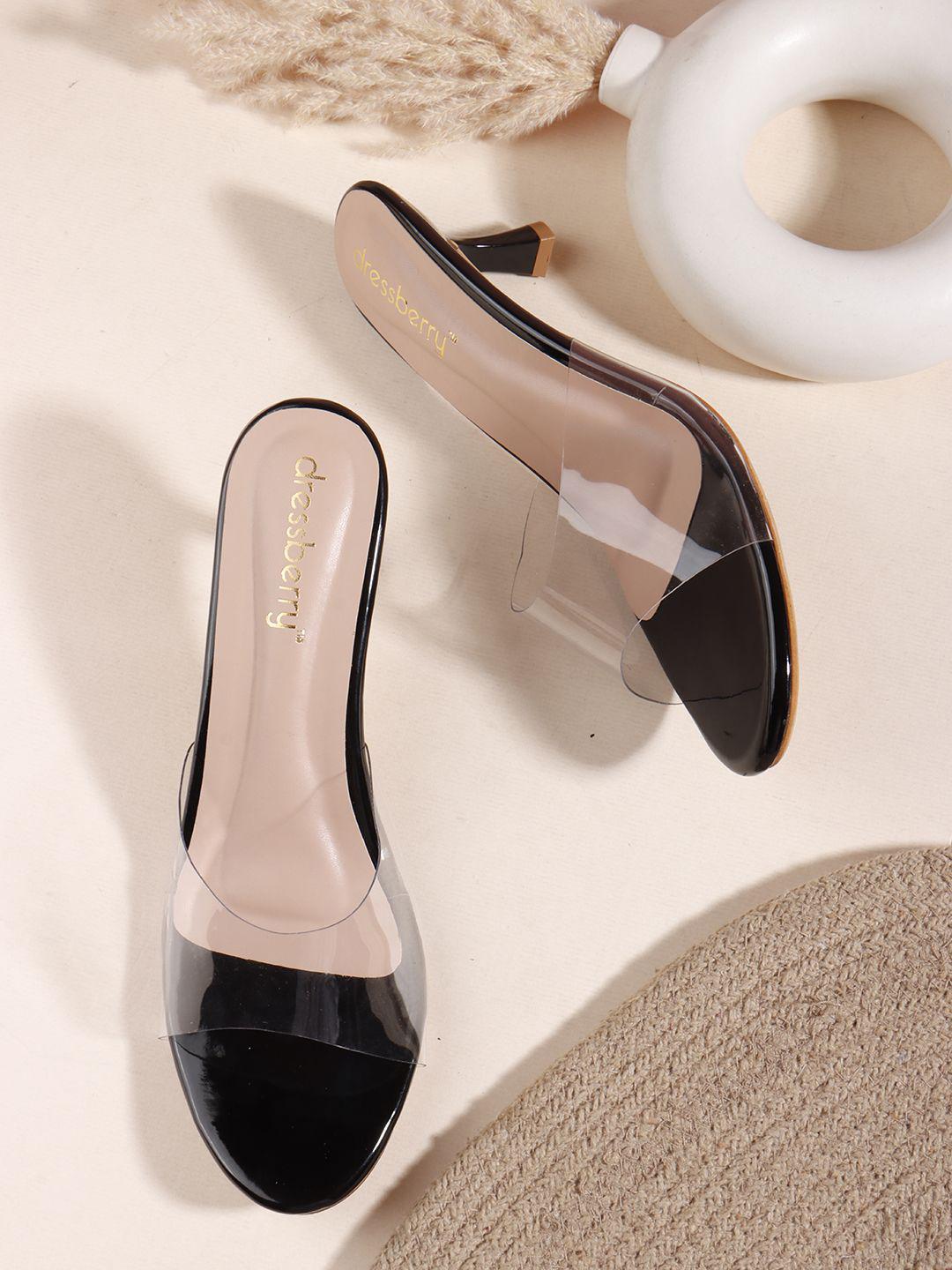 Buy DressBerry Work Open Toe Slim Heels - Heels for Women 34655865 | Myntra