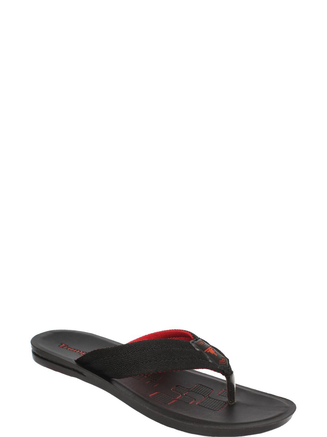 Buy Trump Black PU Flip Flops - Flip Flops for Men 35127348 | Myntra