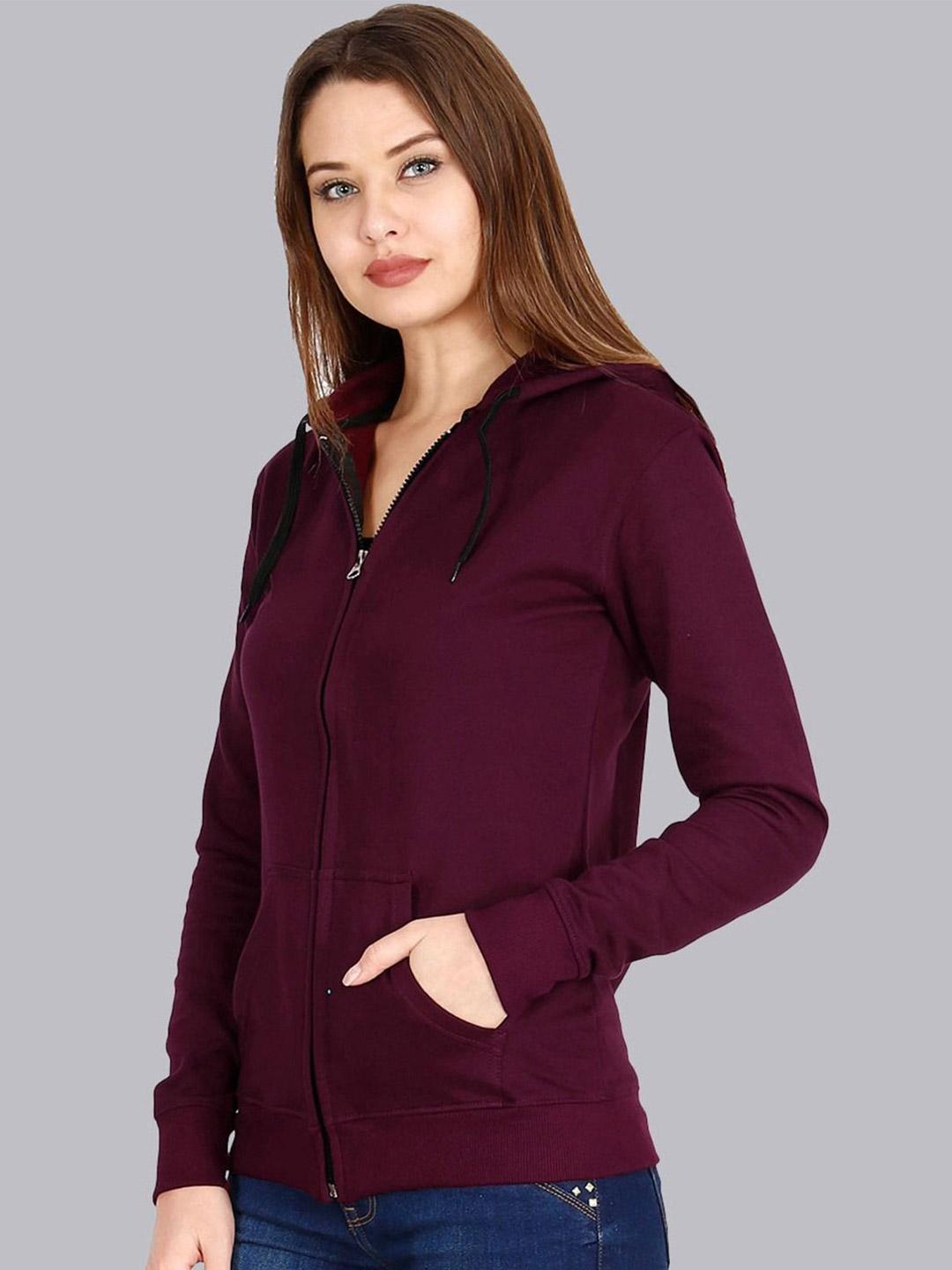 Buy Mast & Harbour Women Hooded Front Open Sweatshirt - Sweatshirts for ...