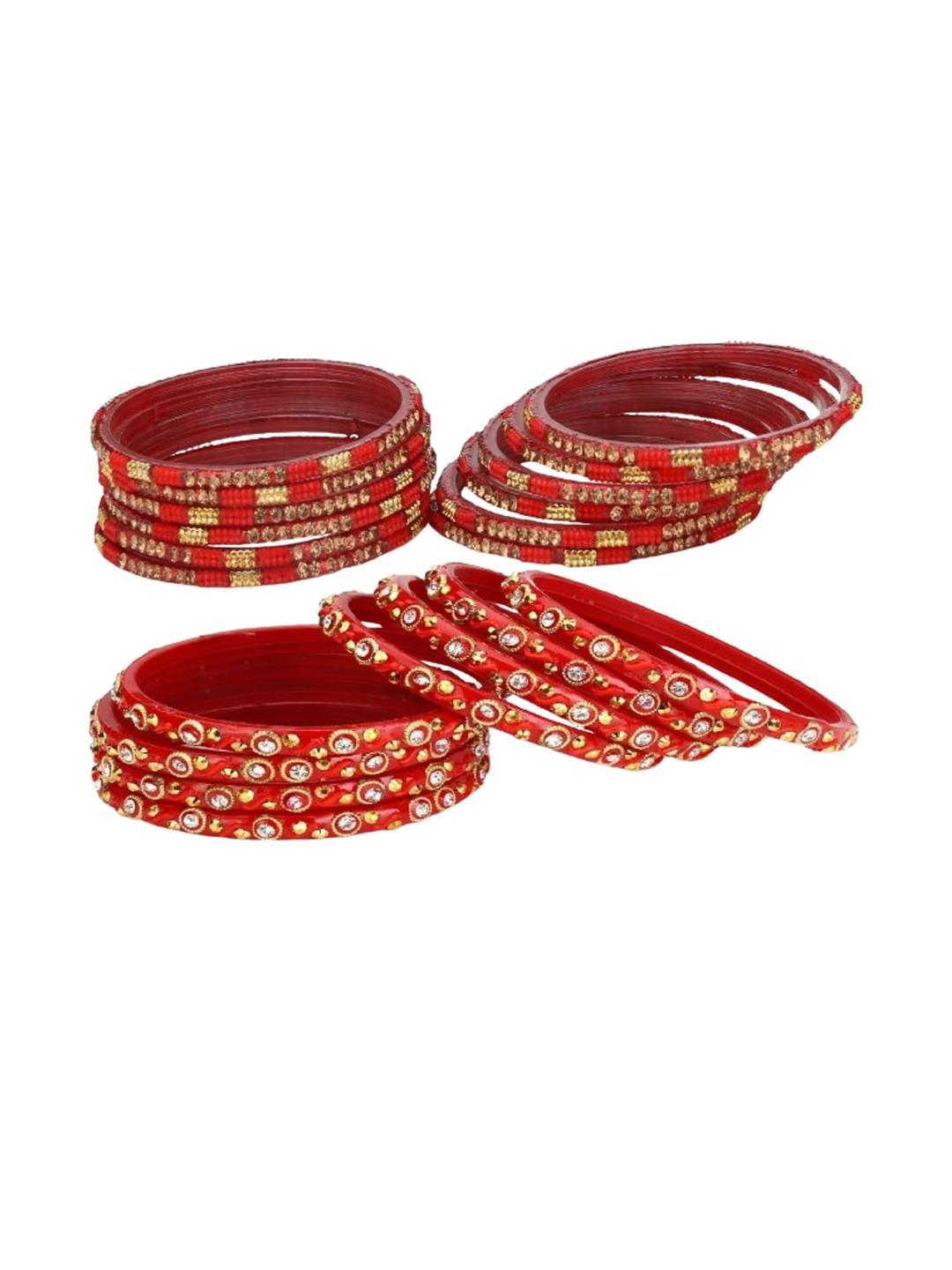 Buy 1ST TIME Red Alloy Bangle - Bangle for Women 35123935 | Myntra