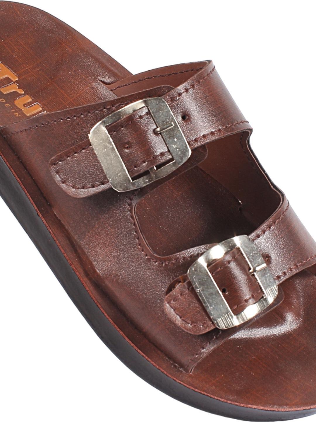 Buy Trump Brown PU Flip Flops - Flip Flops for Men 35127373 | Myntra