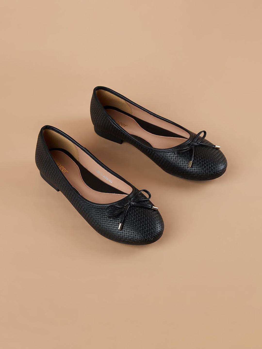 Buy Ginger By Lifestyle Women Leather Loafers With Bows - Casual Shoes ...
