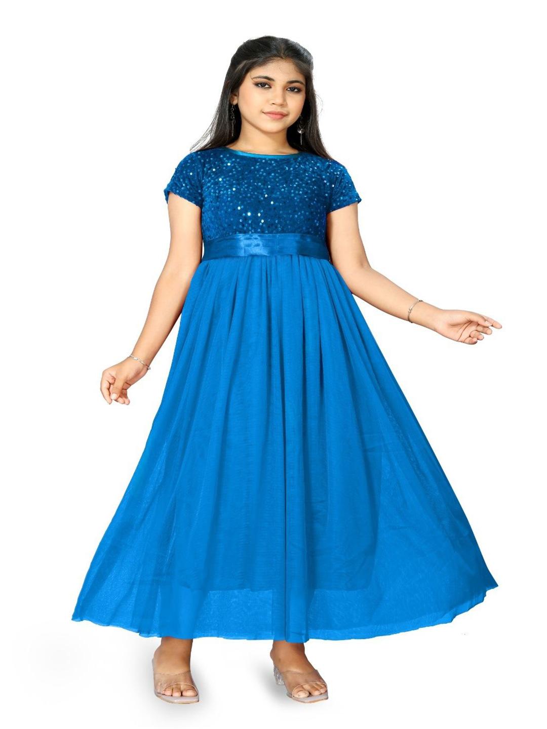 Buy Vani Enterprise Girls Embellished Maxi Dress - Dresses for Girls ...