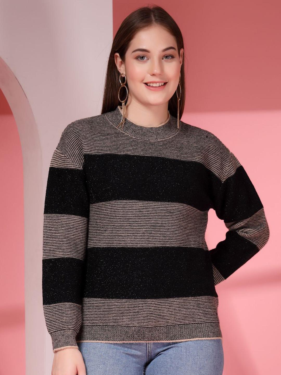 Buy Juelle Women Striped Woollen Pullover - Sweaters for Women 35126616 ...