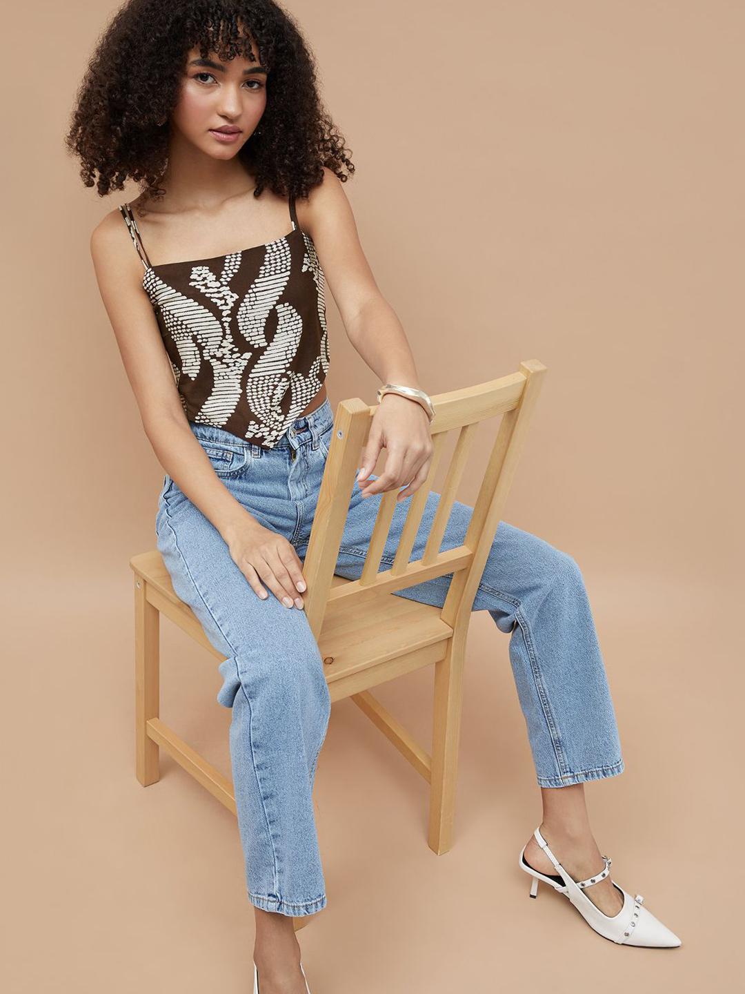 Buy Ginger By Lifestyle Sleeveless Regular Crop Top - Tops for Women ...