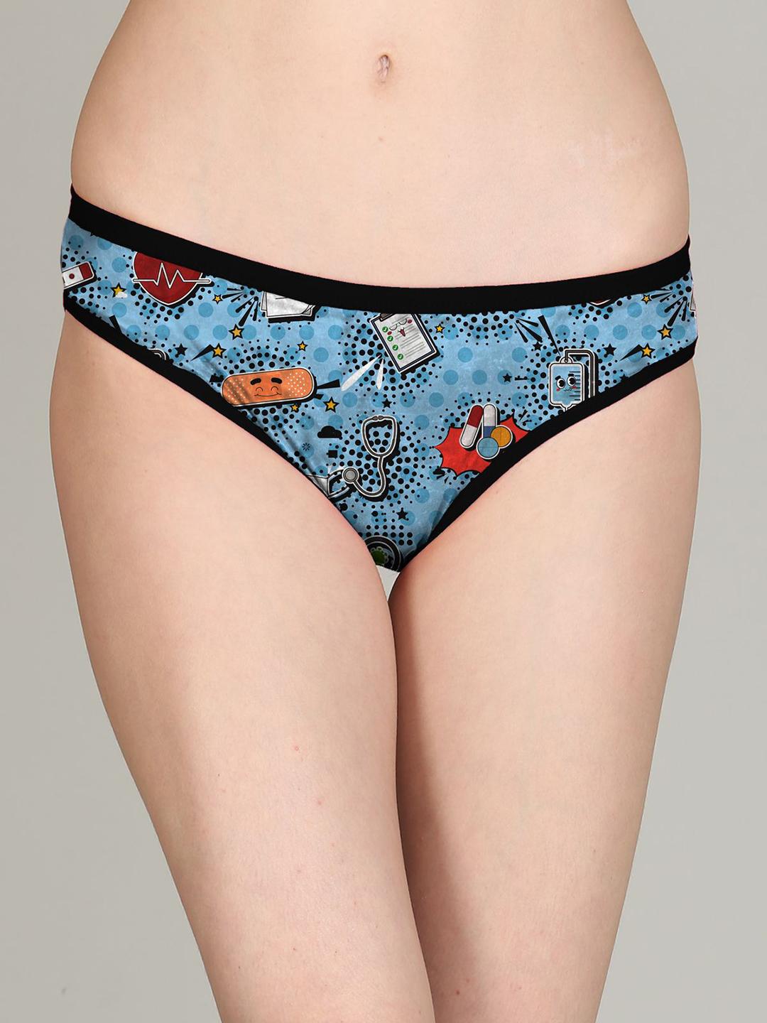 Buy Lola Dola Printed Mid RiseHipsterBriefs Panty(Print 01 053) - Briefs for Women 35130662 | Myntra