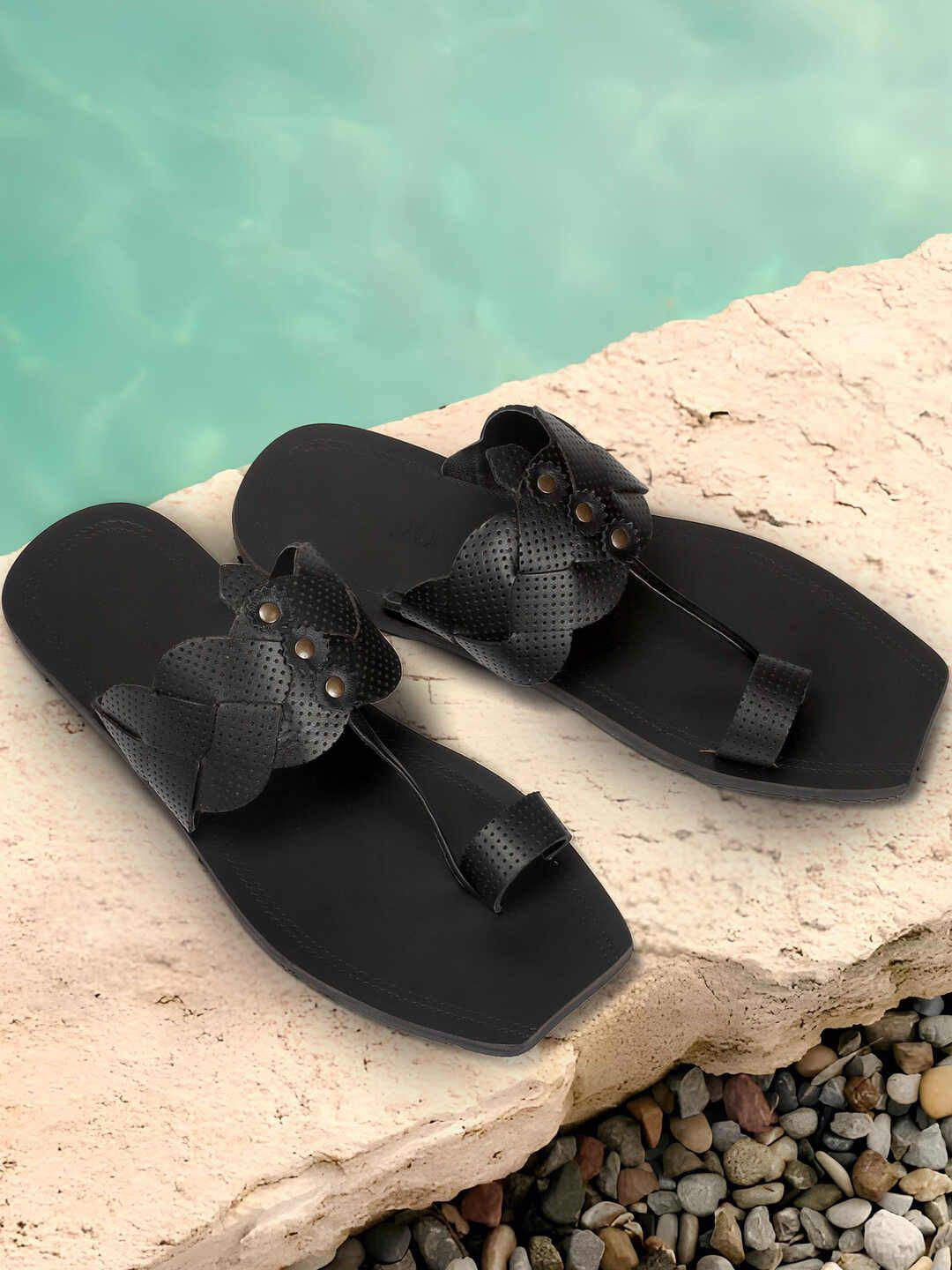 Buy Metro Men Leather One Toe Comfort Sandals - Sandals for Men ...