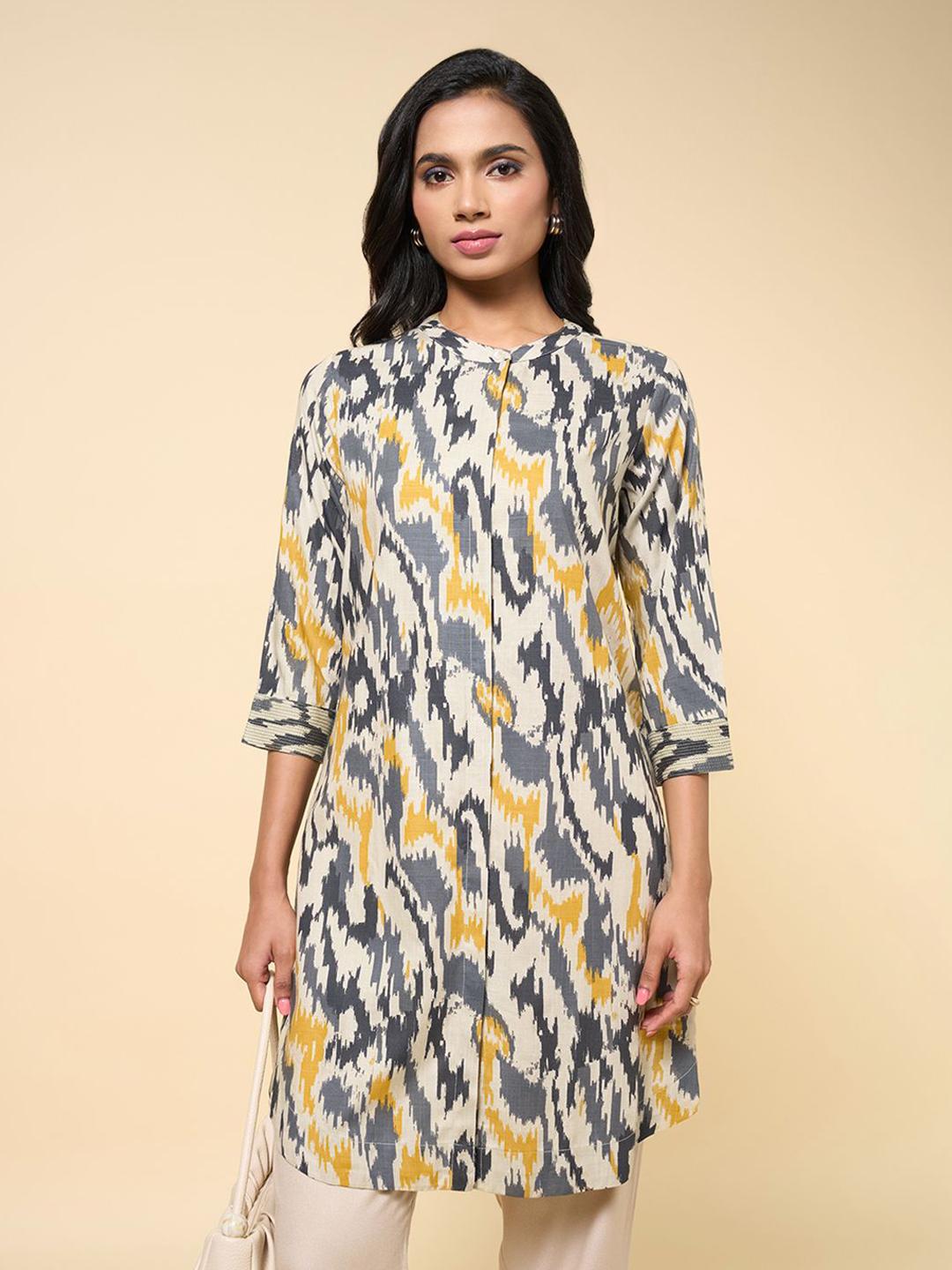 Buy Marigold Lane Printed Cotton Round Neck Tunic - Tunics for Women ...