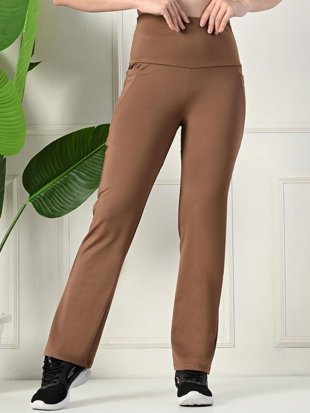 Buy FITINC Relaxed Fit High Waist Stretchable Flared Tights - Tights ...