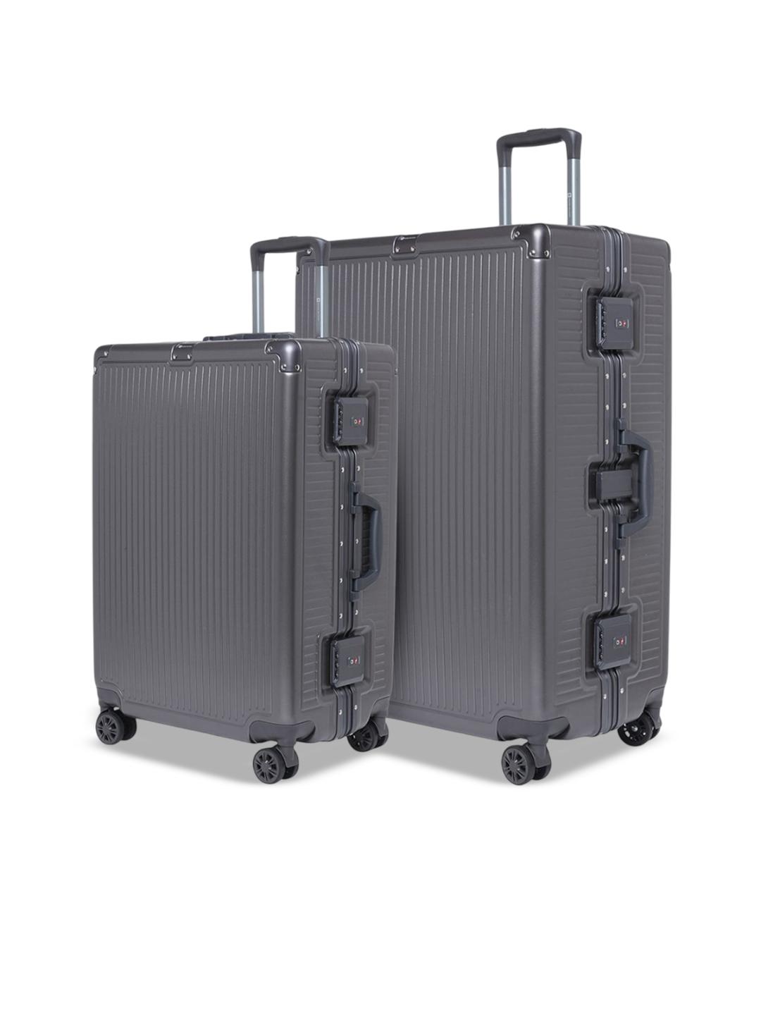 Buy SWISS MILITARY Set Of 2 Kinetic 8 Wheel Pc Body & Aluminium Frame ...