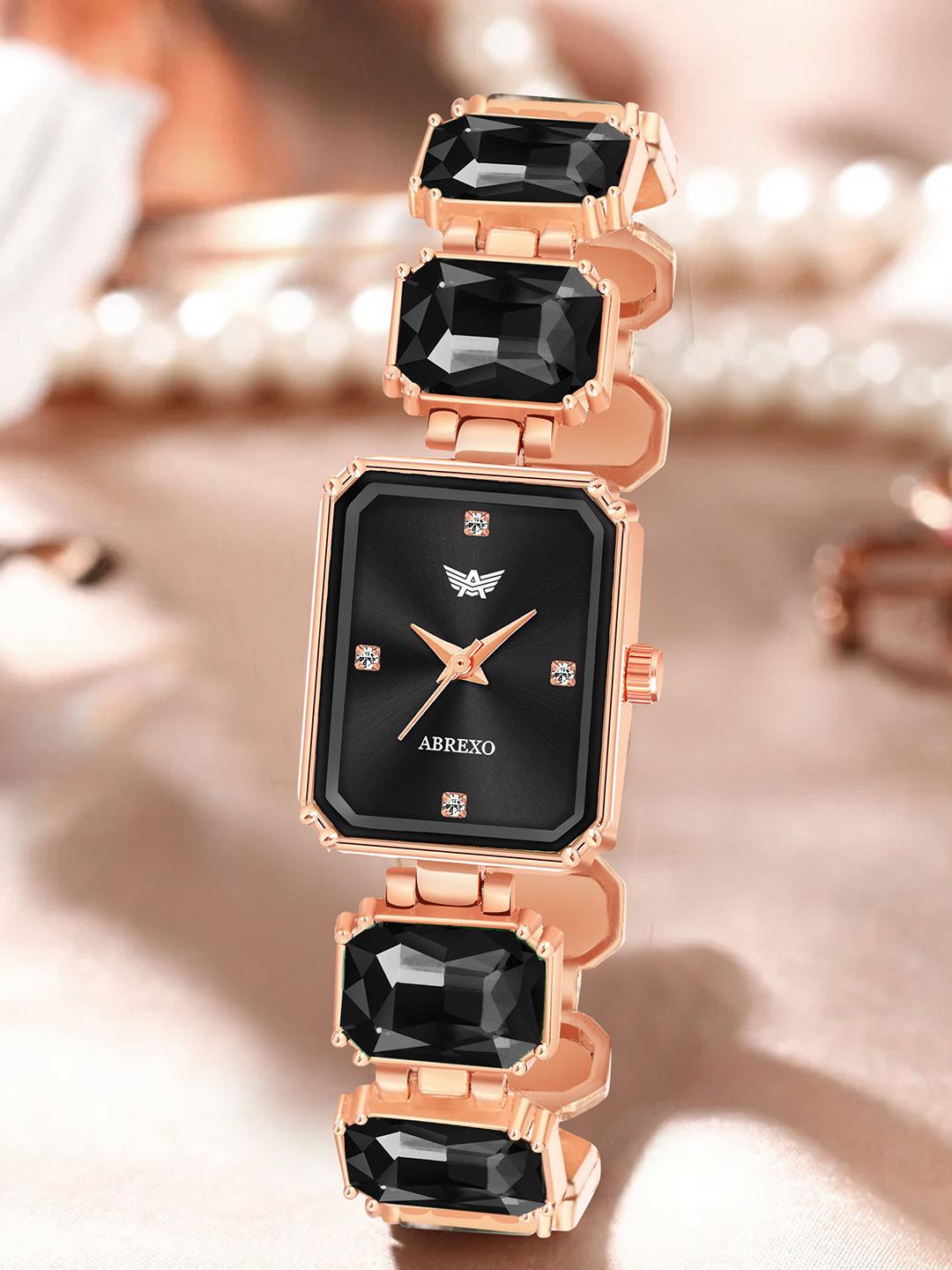 Buy Abrexo Stainless Steel Embellished Straps Analogue Watch Abx5540 ...