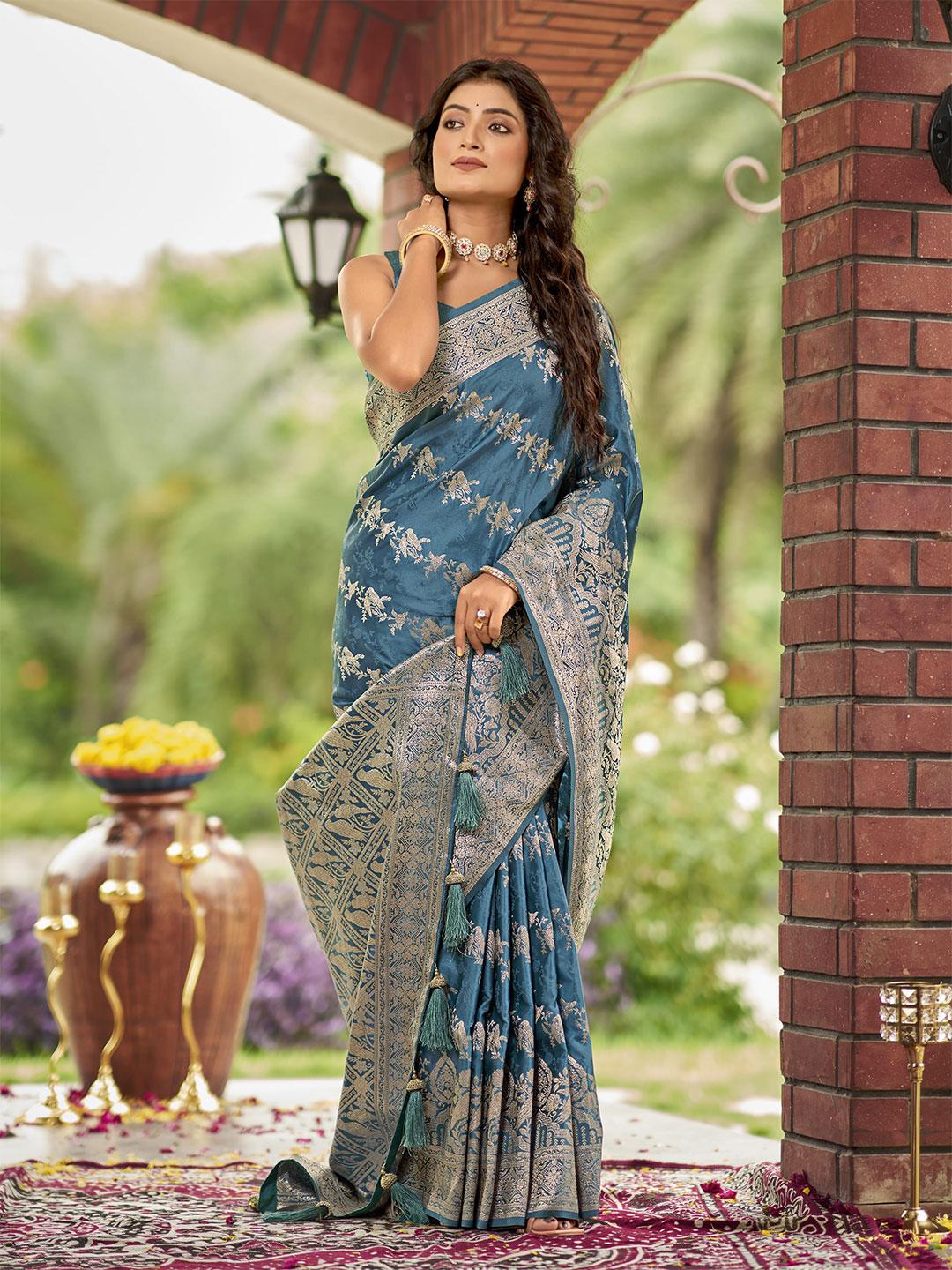 Buy MANOHARI Woven Design Banarasi Saree - Sarees for Women 35159666 ...