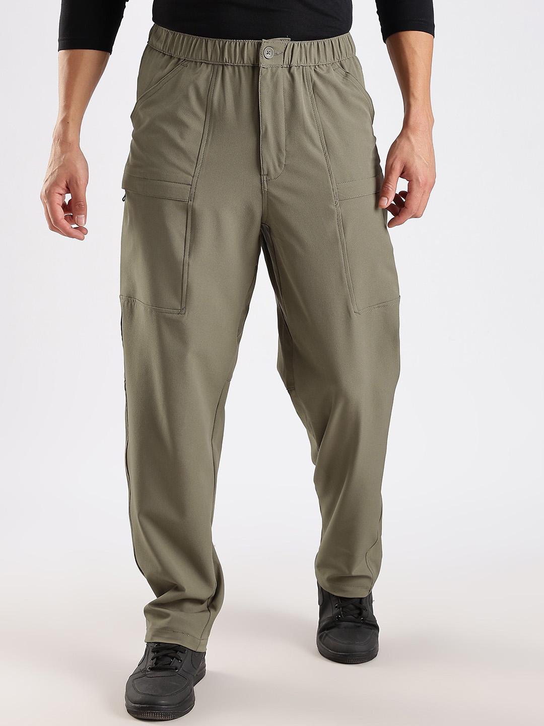 Buy NEVER NEUD Men Relaxed Fit Structured Structured Adventure Cargo ...