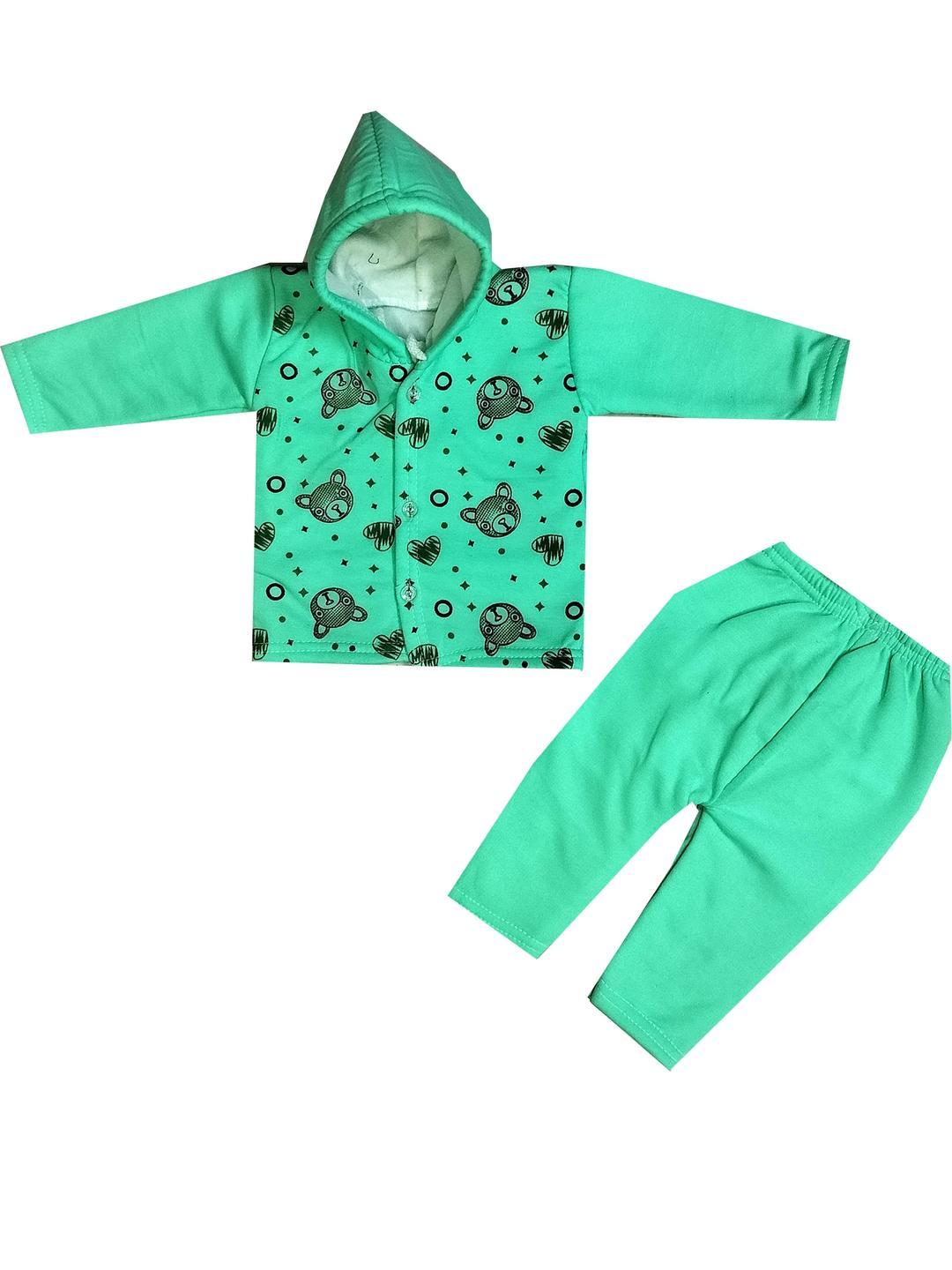 Buy Fly Step Unisex Kids Front Print Open Button Hooded Shirt With ...