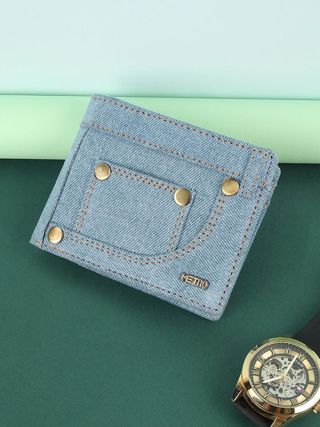 Buy Metro Men Non Detachable Flap Two Fold Wallet - Wallets for Men ...