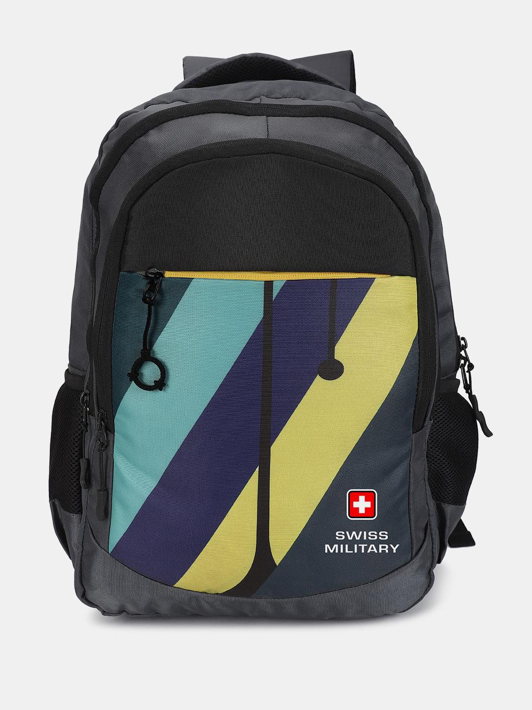 Buy SWISS MILITARY Unisex Striped Laptop Backpack - Backpacks for ...