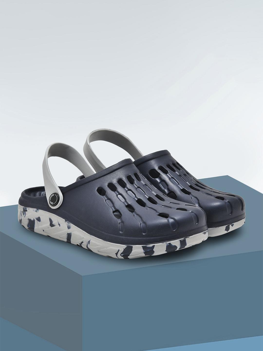Buy Woodland Self Design Cushioned Footbed Clogs - Flip Flops for Men ...