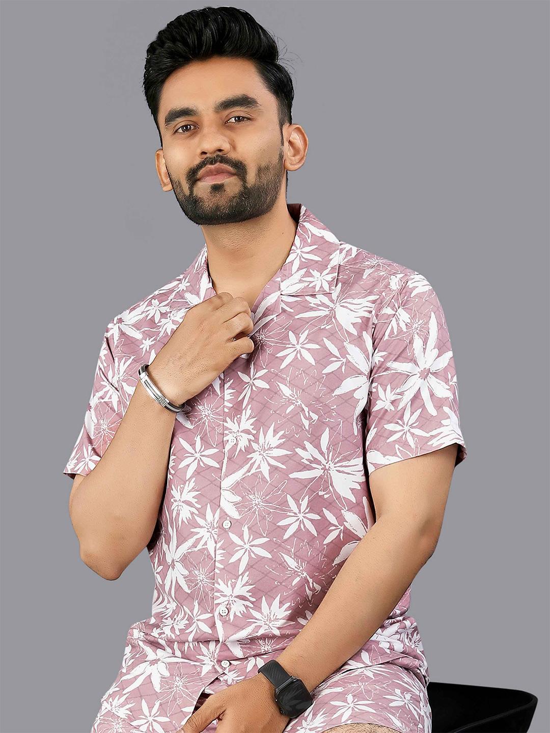 Buy FTX Men Standard Floral Printed Casual Shirt - Shirts for Men ...