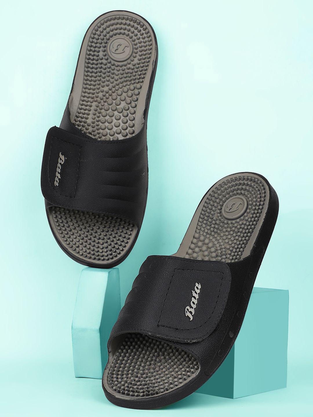 Buy Bata Men Colourblocked Sliders - Flip Flops for Men 35195451 | Myntra