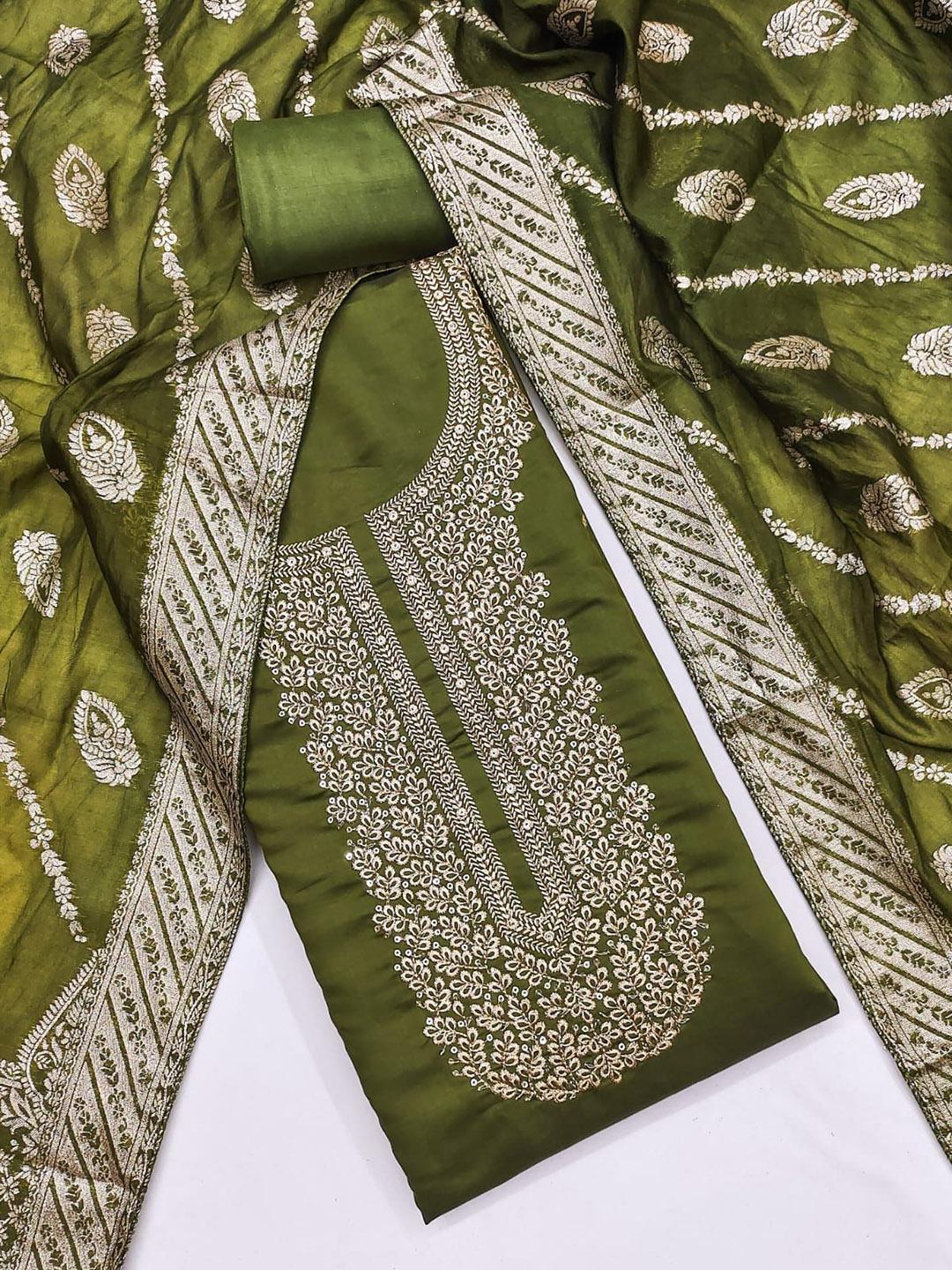 Buy SYS Brand Shop Your Style Floral Embroidered Sequinned Unstitched ...
