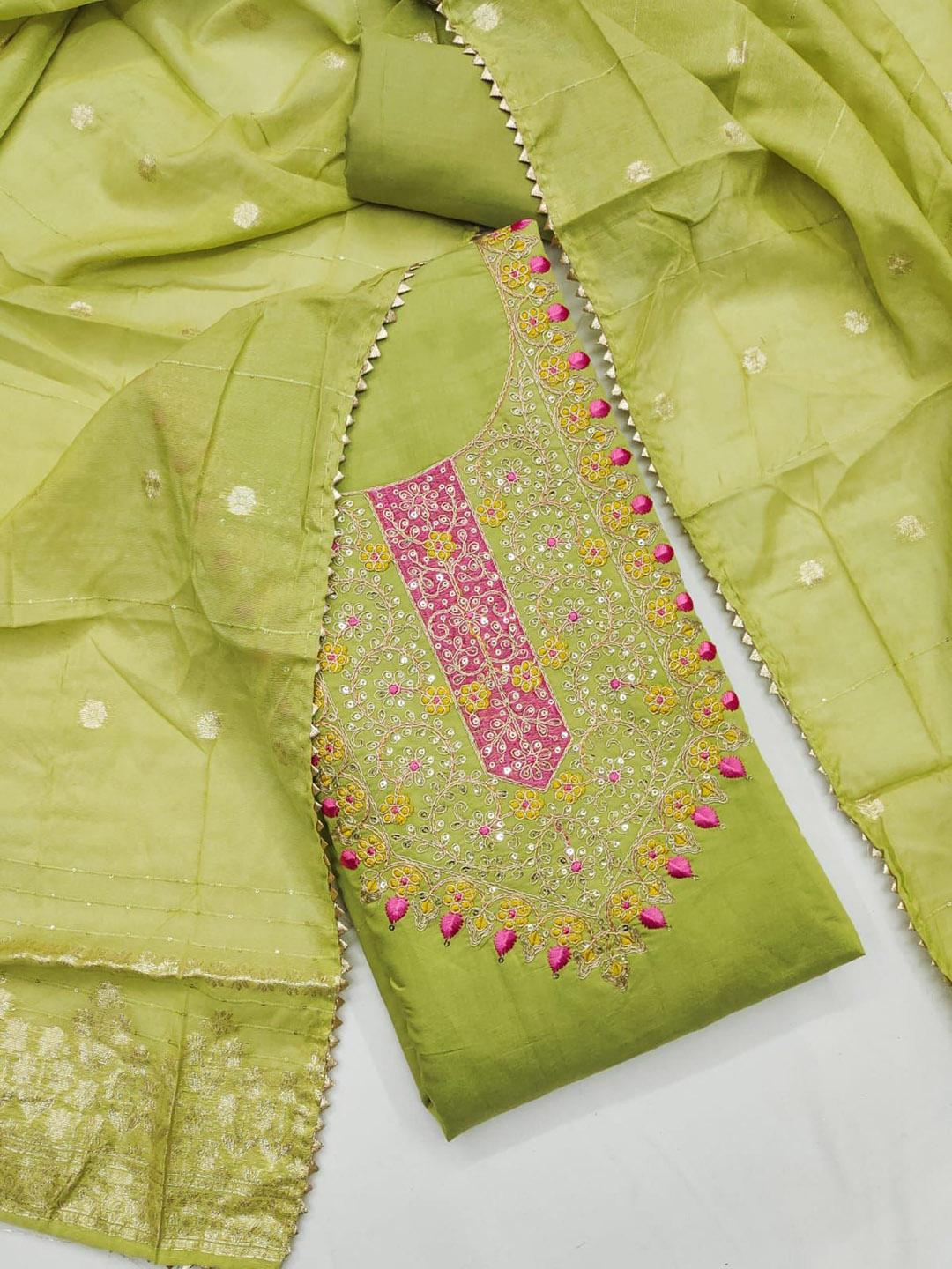 Buy SYS Brand Shop Your Style Floral Embroidered Sequinned Unstitched ...