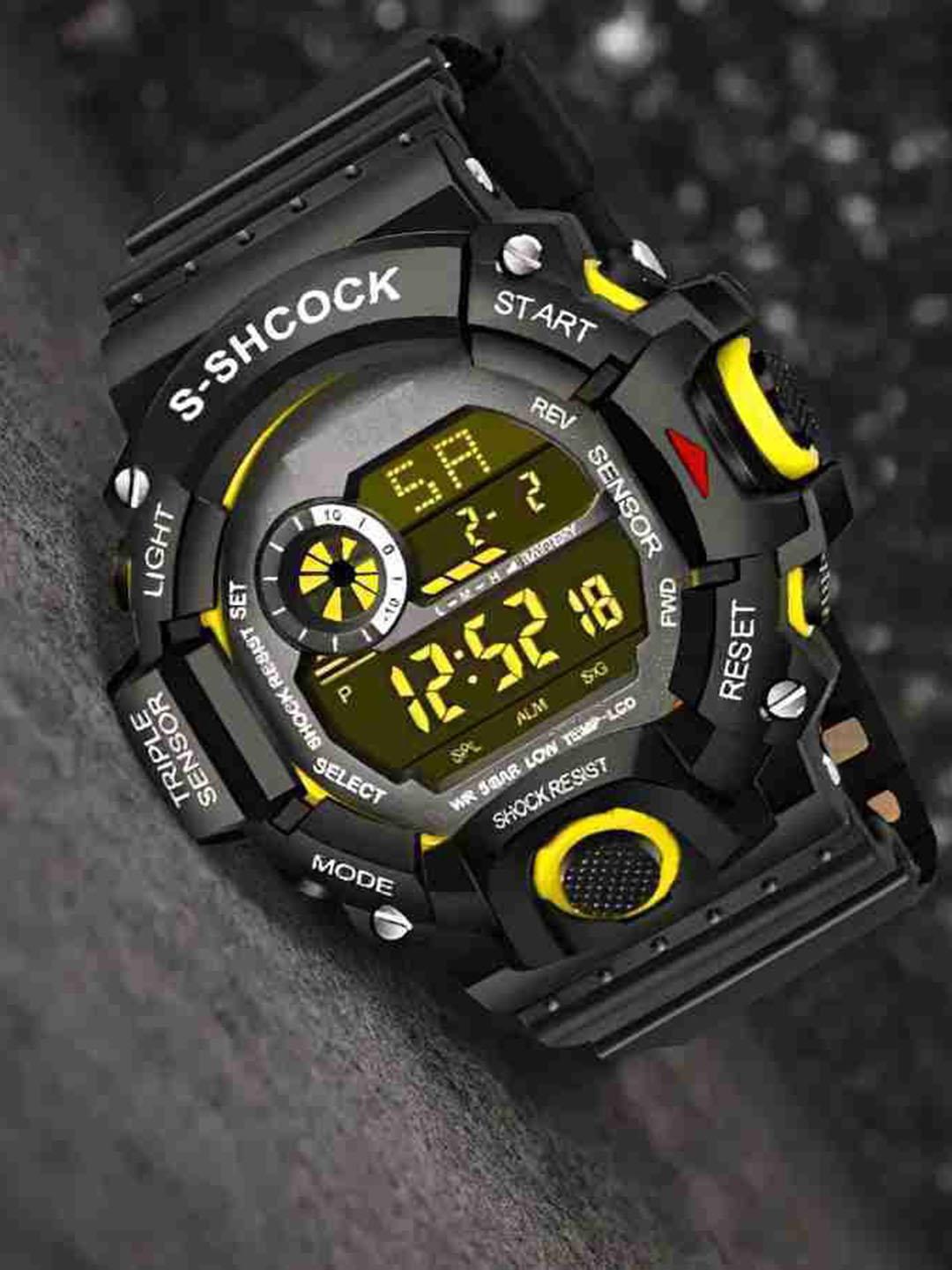 Buy TARIDO Men Textured Straps Digital Watch AD_GOLDEN RING 231 ...