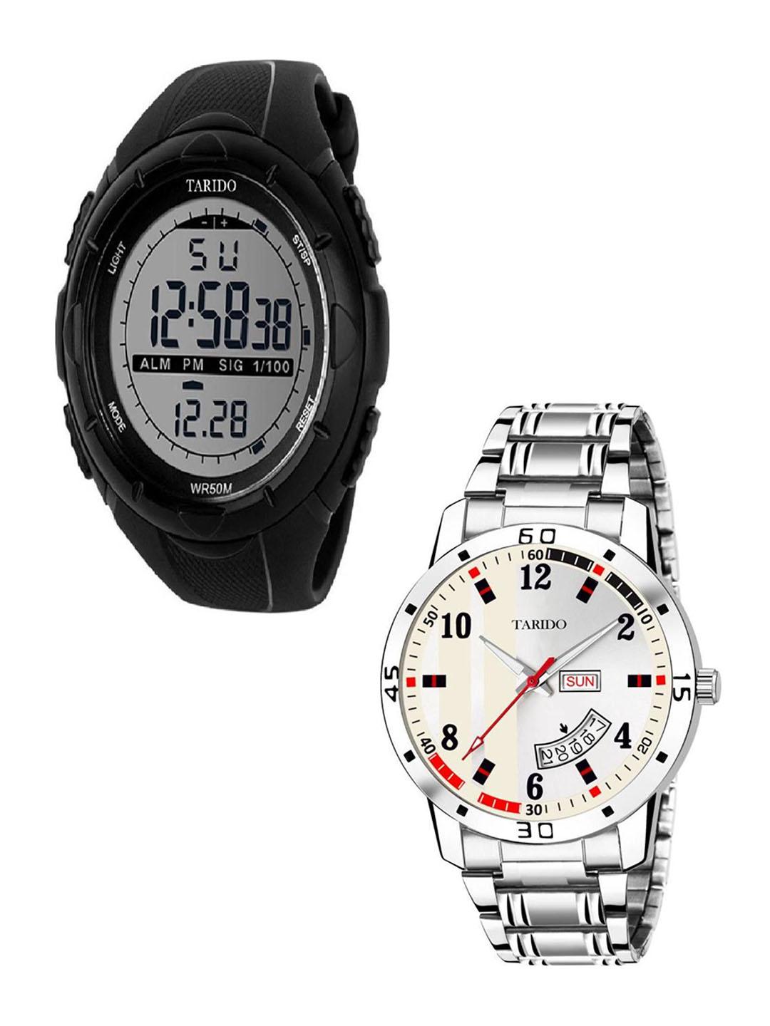 Buy TARIDO Men Pack Of 2 Dial & Straps Analogue Watch ...