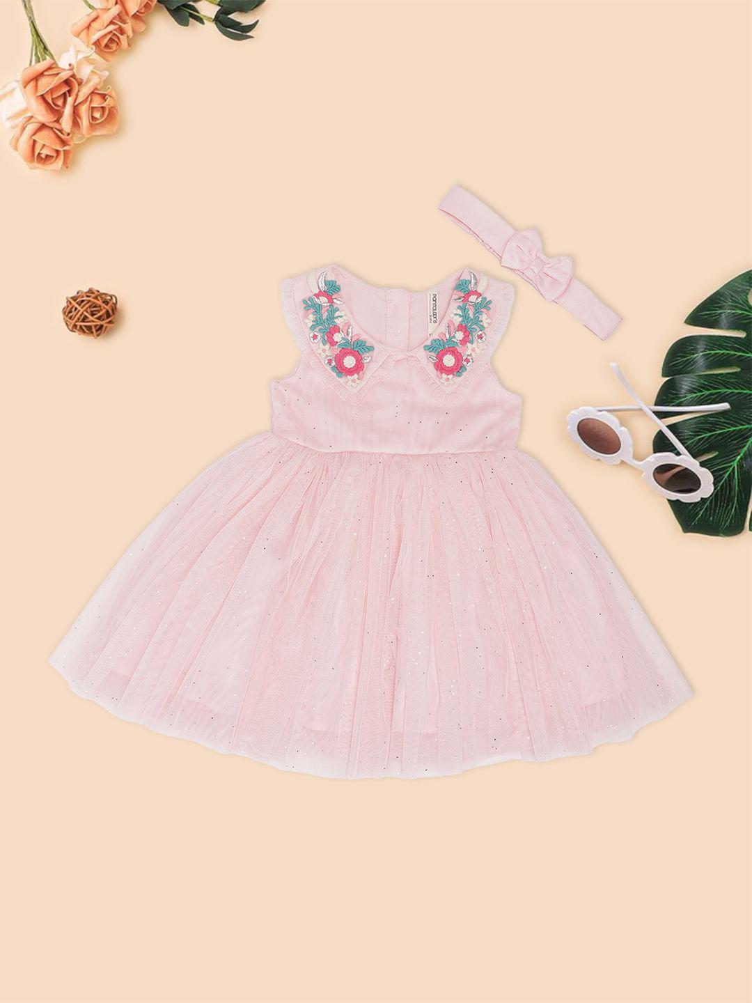 Buy Pantaloons Baby Girls Embroidered Fit & Flare Dress - Dresses for ...