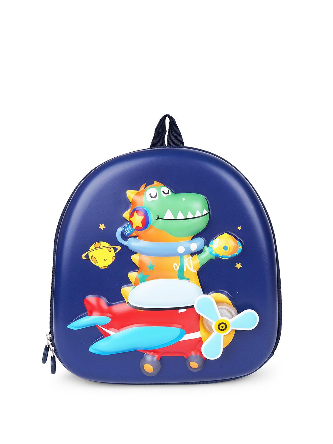 Buy Kids On Board 3D Printed Design Dino On Airplane Backpack ...