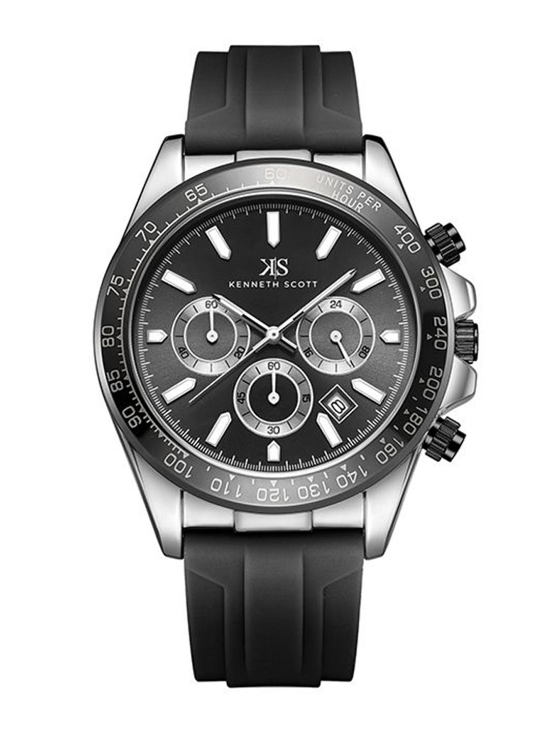 Buy KENNETH SCOTT Men Dial & Bracelet Style Straps Analogue Multi ...