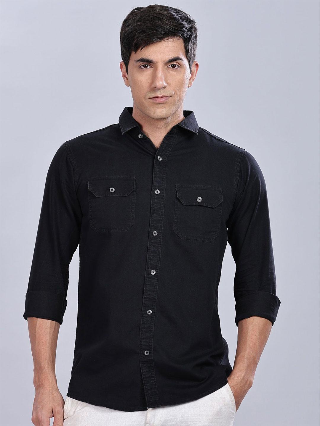 Buy 7TH LEGION Men Smart Fit Solid Spread Collar Casual Shirt - Shirts ...